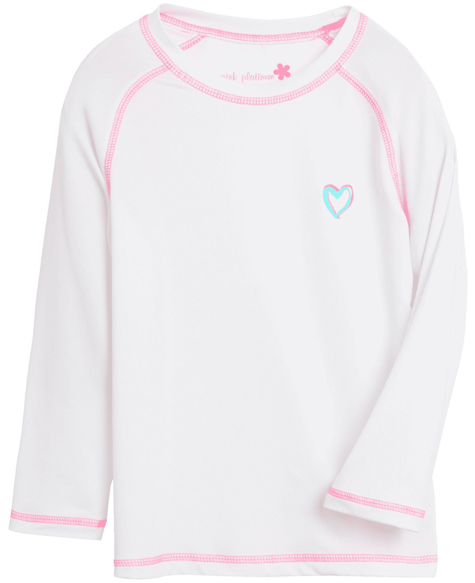 Pink Platinum Girls Swim Shirt - UPF50+ Lightweight Quick Dry Long ...