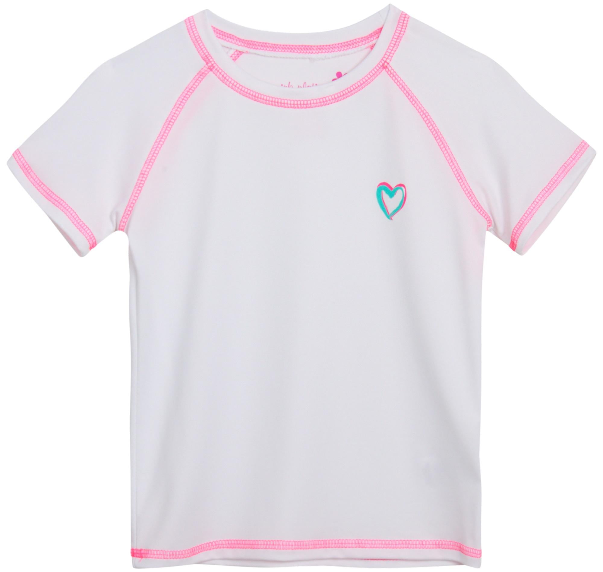 Pink Platinum Girls' UPF 50+ Rash Guard Swimwear - Quick Dry Short ...