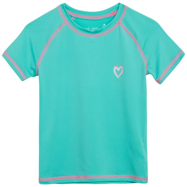 Pink Platinum Girls' UPF 50+ Protective Rashguard Kids Top - Quick Dry ...