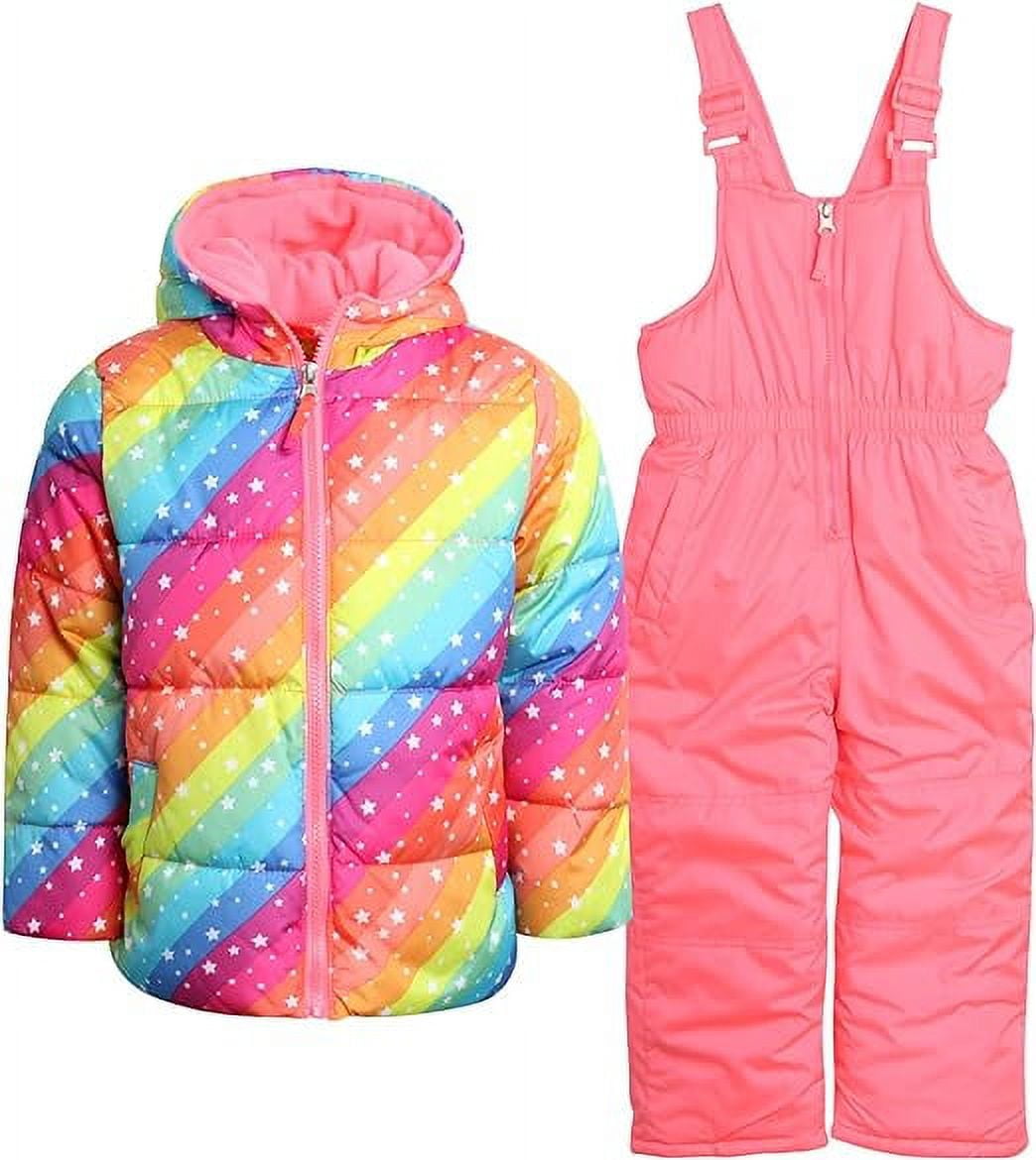Pink Platinum Girls' Snowsuit, 2 Piece Insulated Ski Jacket and Snow ...