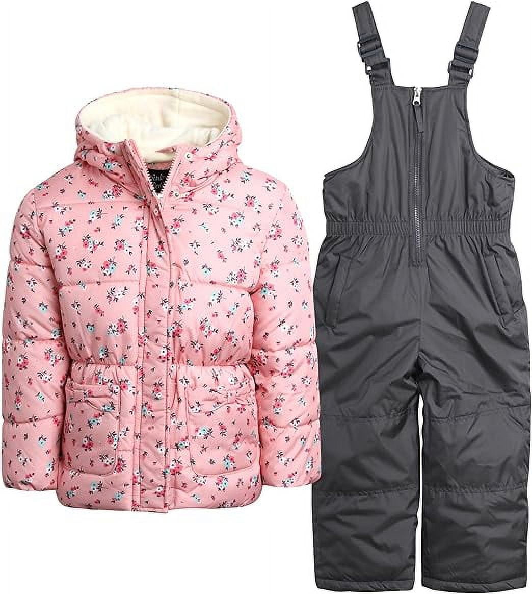 Pink Platinum Girls' Snowsuit - 2 Piece Insulated Ski Jacket and Snow ...