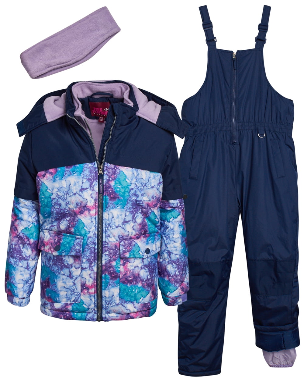 Pink Platinum Girls' Snowsuit - Water Resistant Winter Jacket and Ski ...