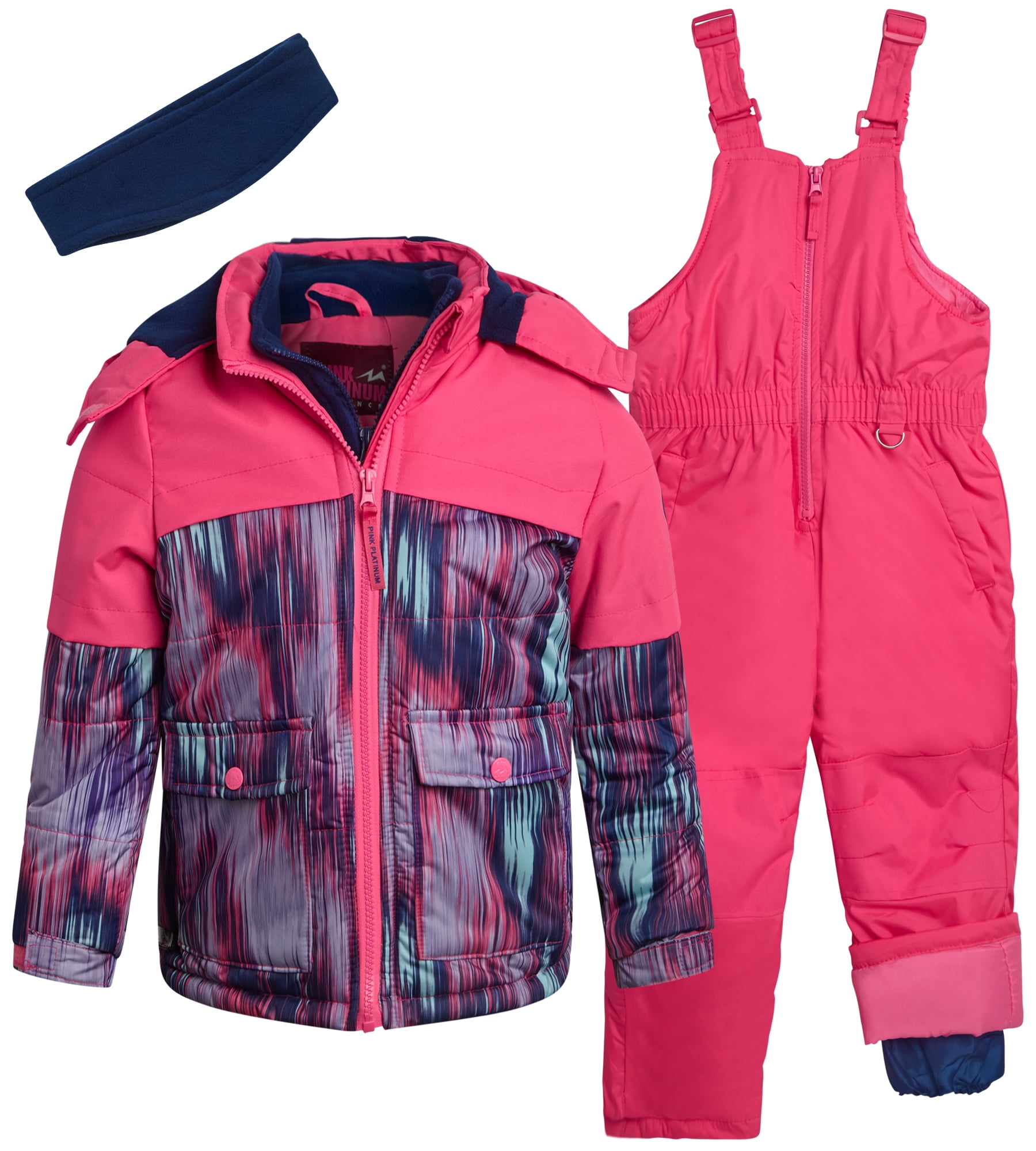 Pink Platinum Girls Snowsuits - 2 Piece Waterproof Winter Jacket and ...