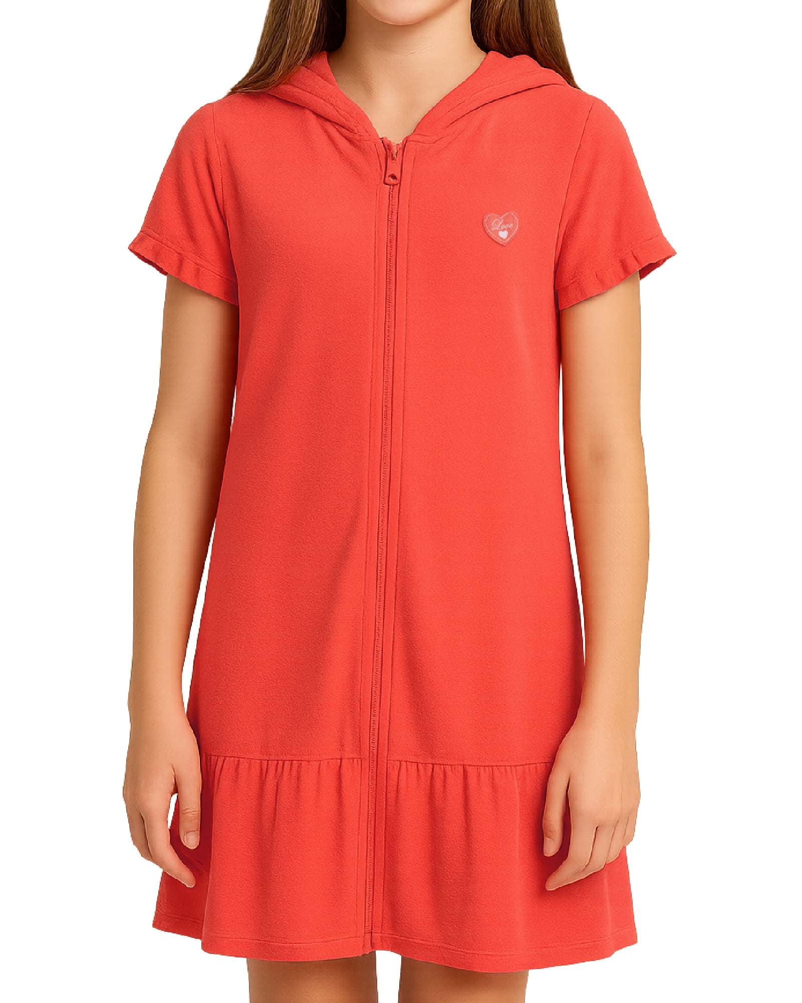 Pink Platinum Girls' Swim Cover Up Dress - Soft Terry Cloth Bathrobe ...