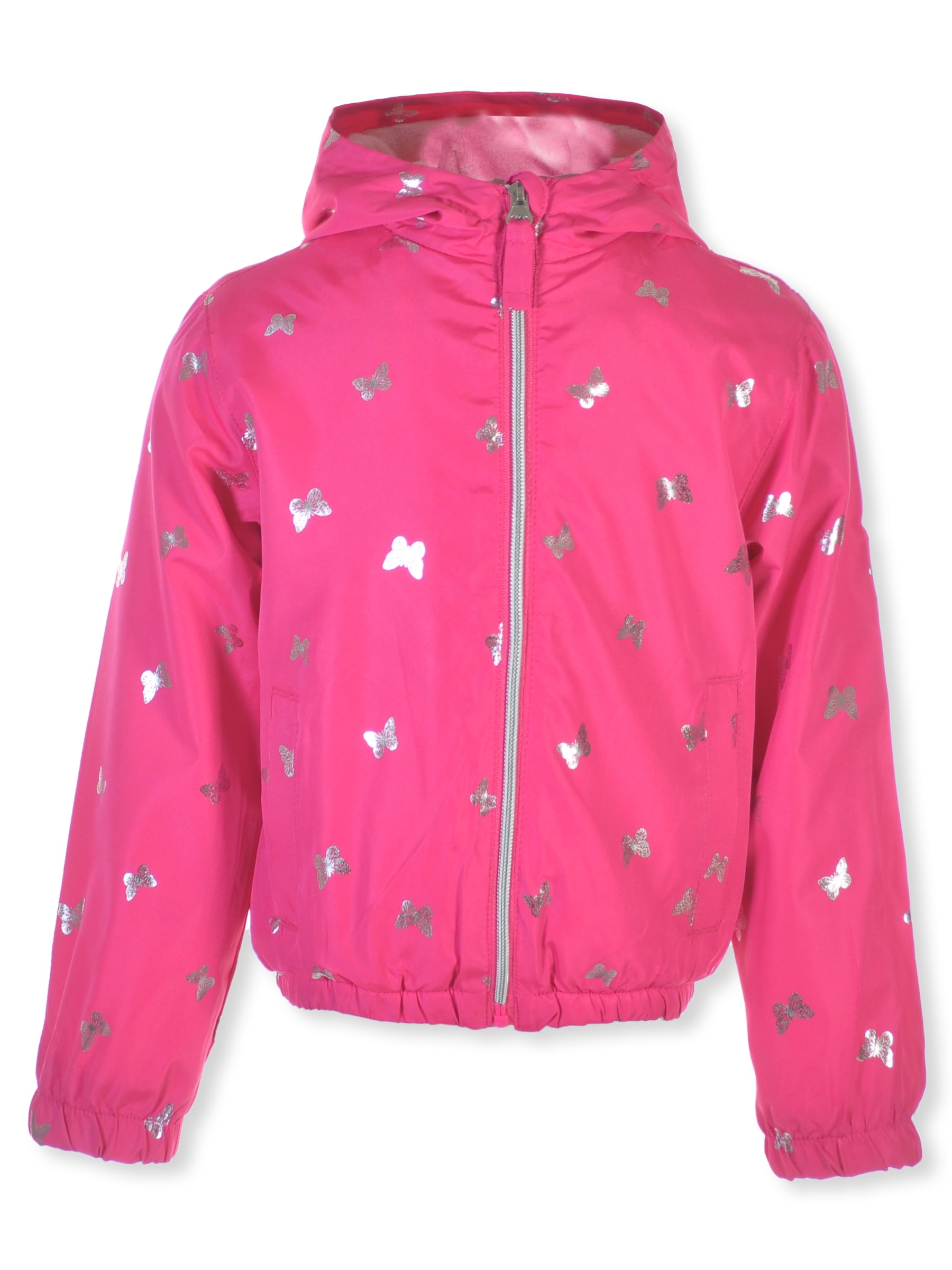 Pink Platinum Girls' Windbreaker Jacket Color: fuchsia Size: 4 ...