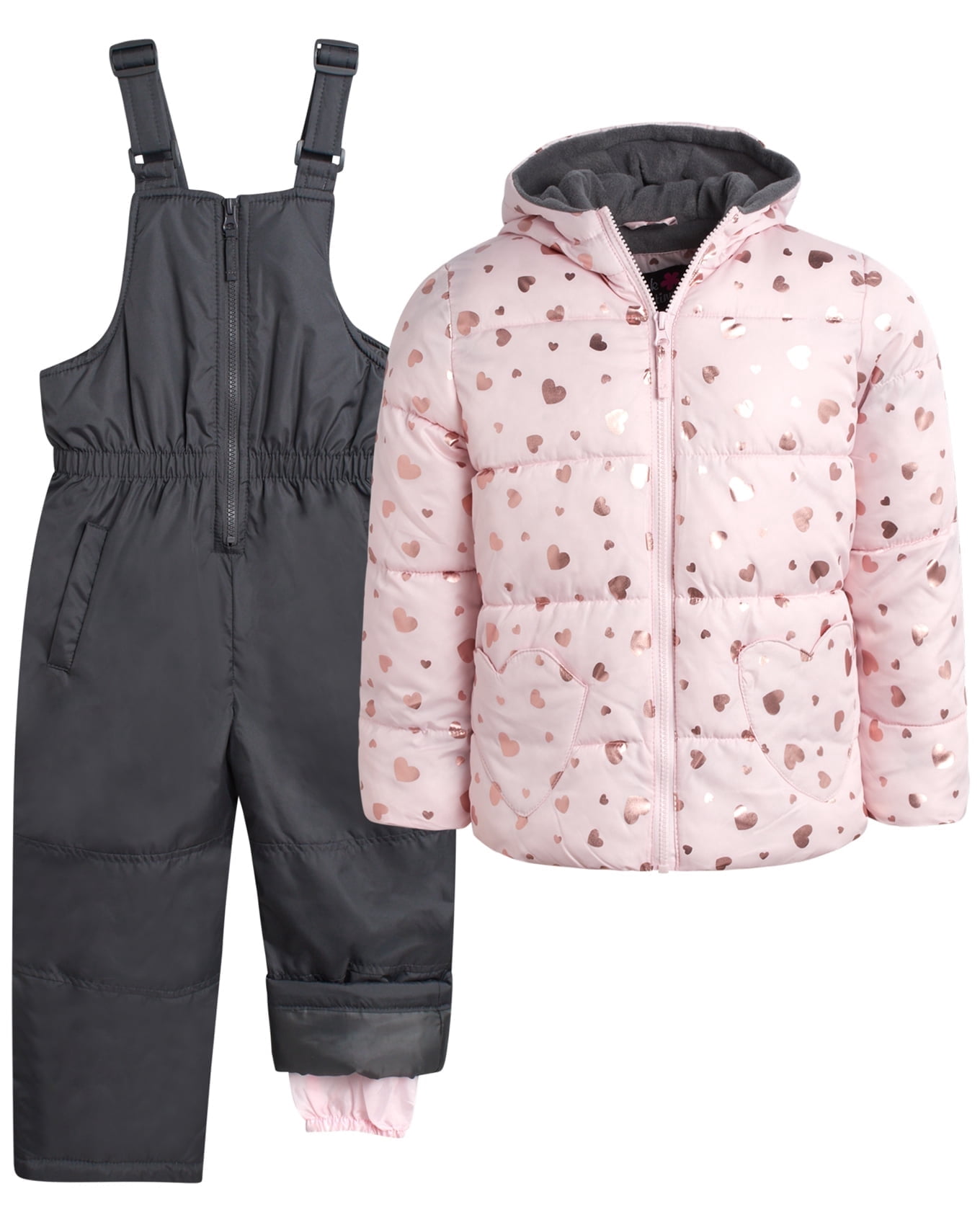 Pink Platinum Girls Snowsuit Set - Insulated Ski Jacket and Snow Pants ...