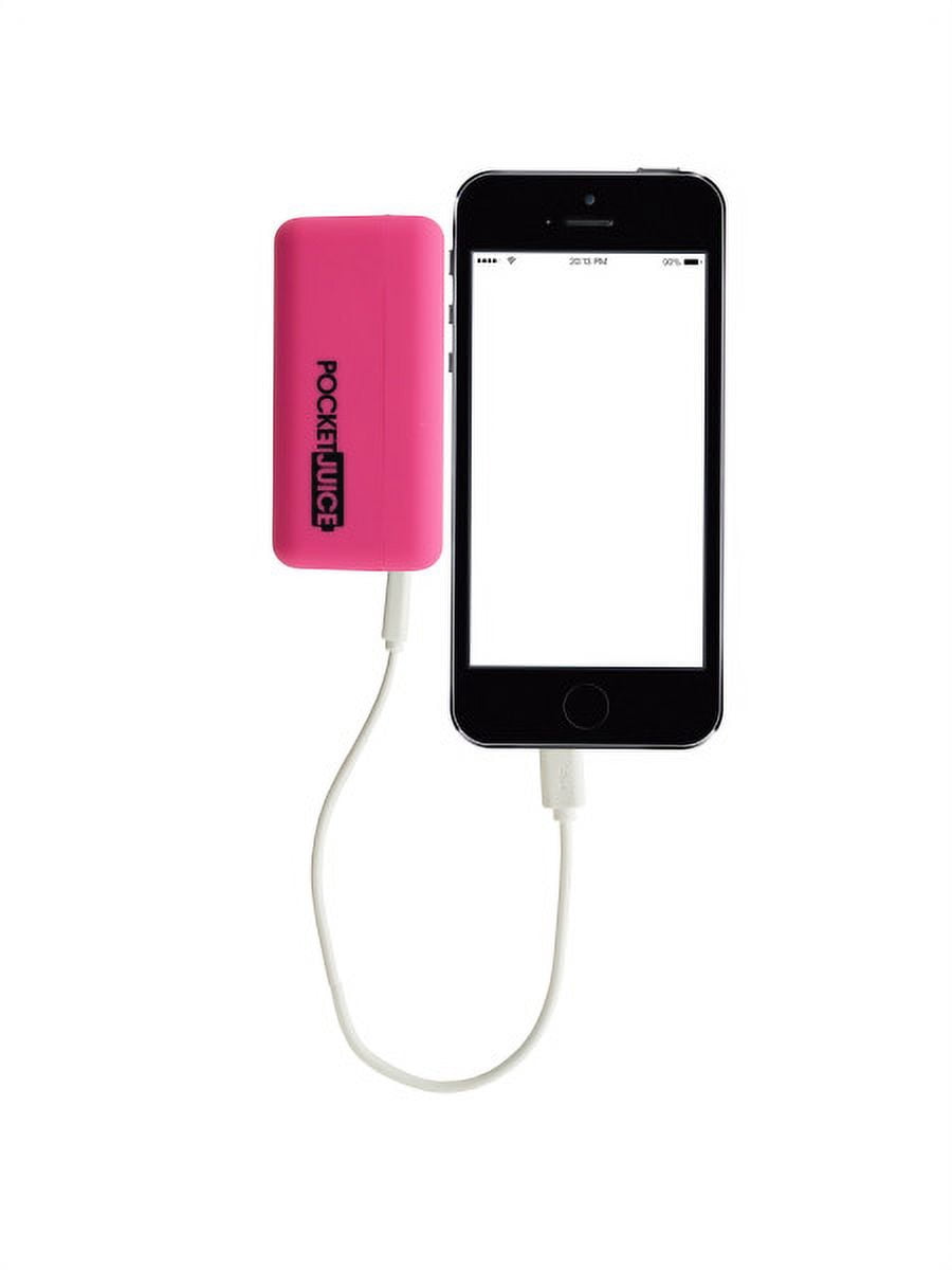 Pink Pocket Juice Rechargeable Power Bank, 4 Count - Walmart.com