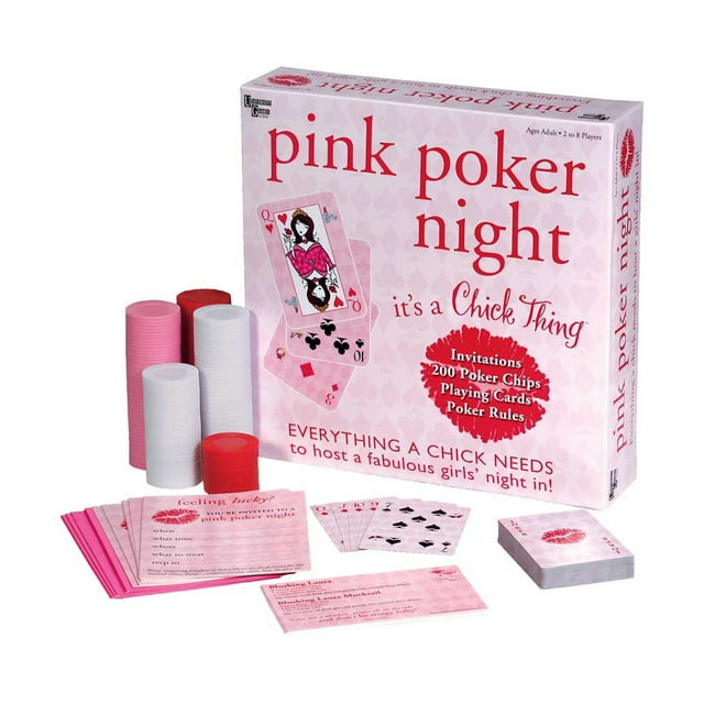 Pink Poker Night Classic Card Game, by University Games - Walmart.com