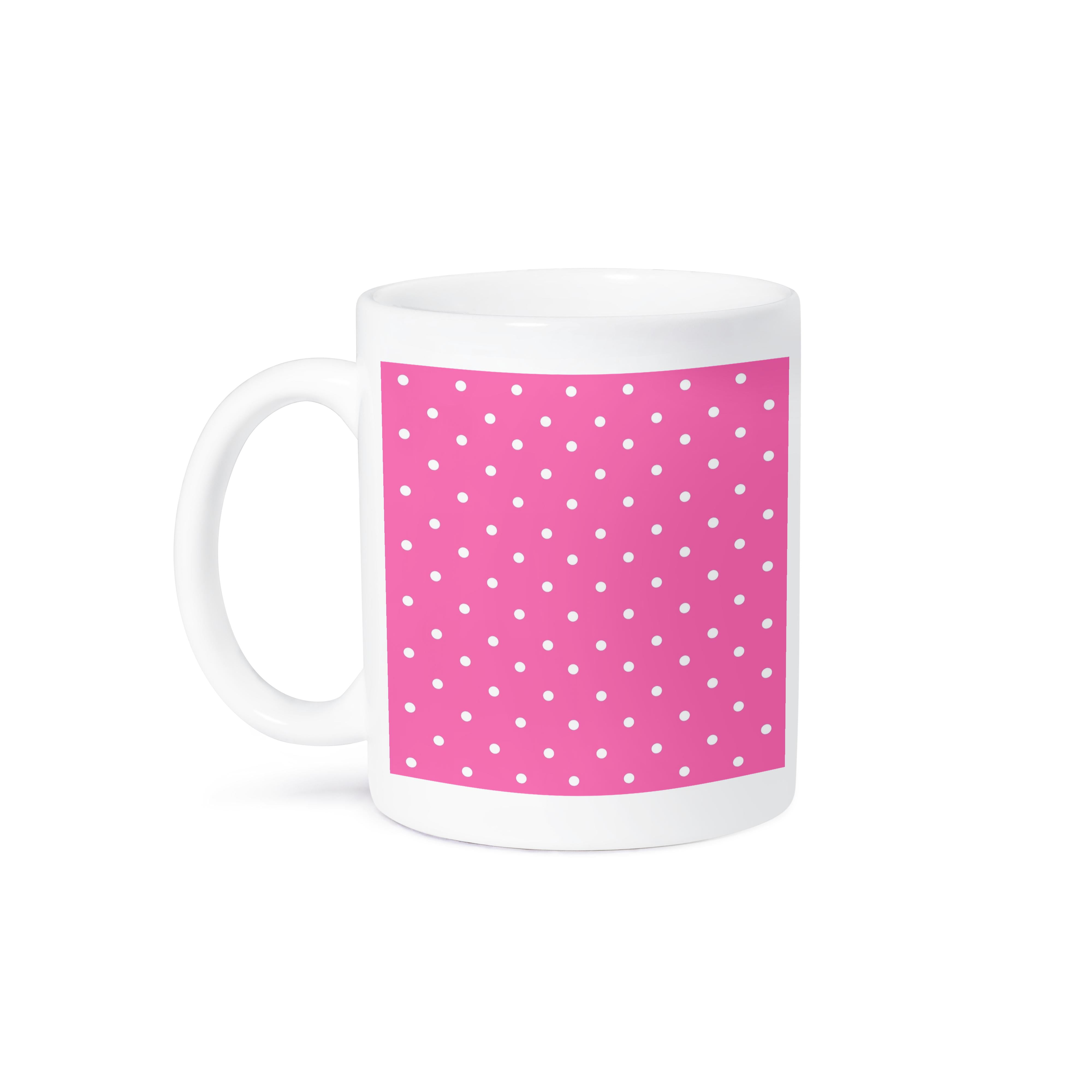 Pink Polka Dot Pattern - Cute Small White Dots On Bubblegum Pink ...