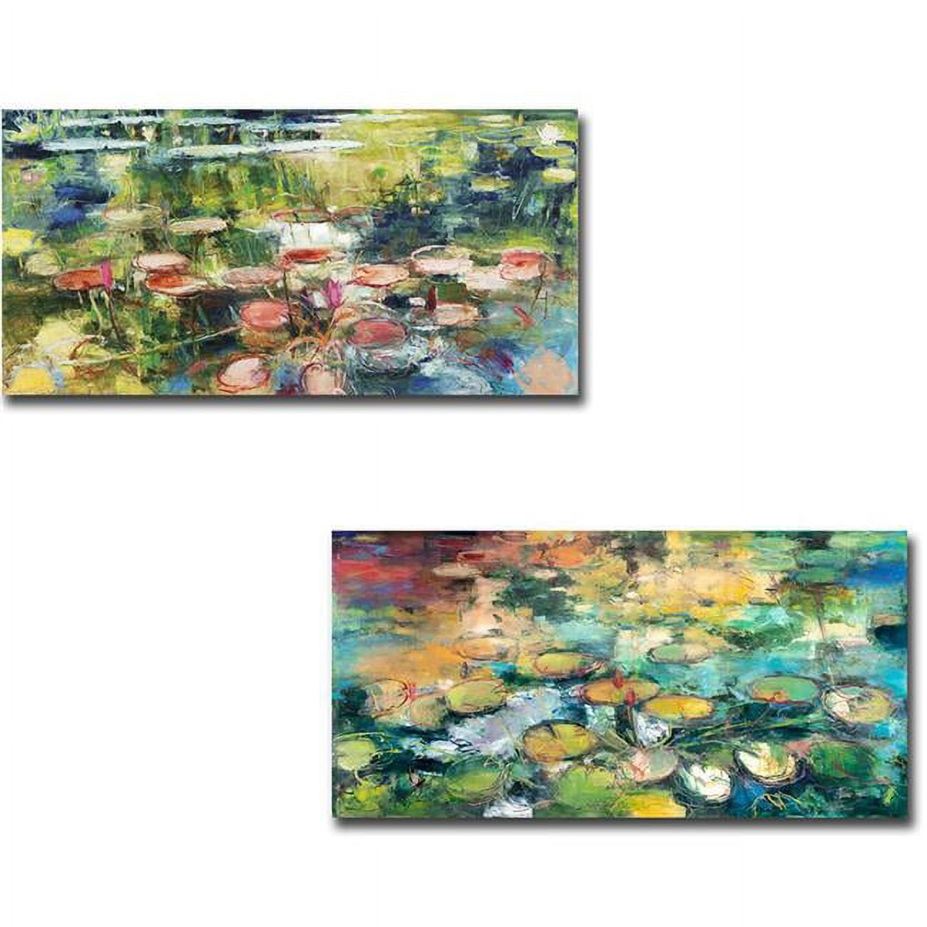 Pink Pond & Indigo Pond by Jennifer Rosengarten Premium Gallery-Wrapped ...