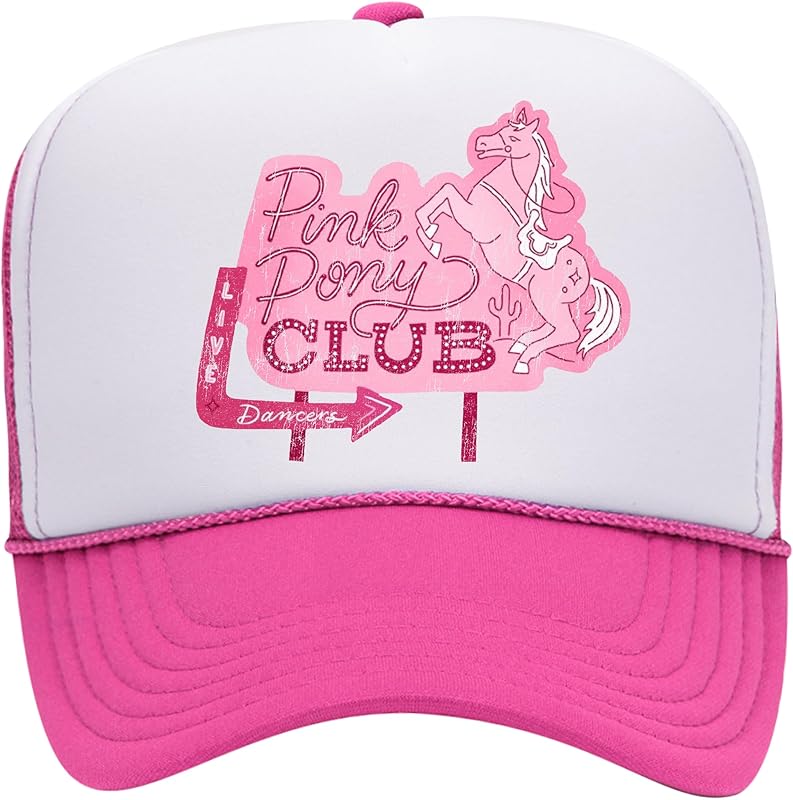 Pink Pony Club sign rocker hat | trendy hot graphic pop girly concert ...