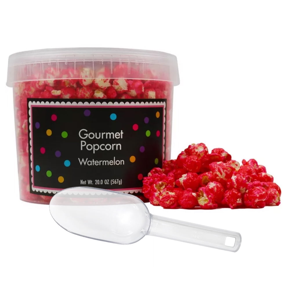 Pink Popcorn with Scoop, 20 Ounce, Watermelon Flavored Popcorn Tub ...