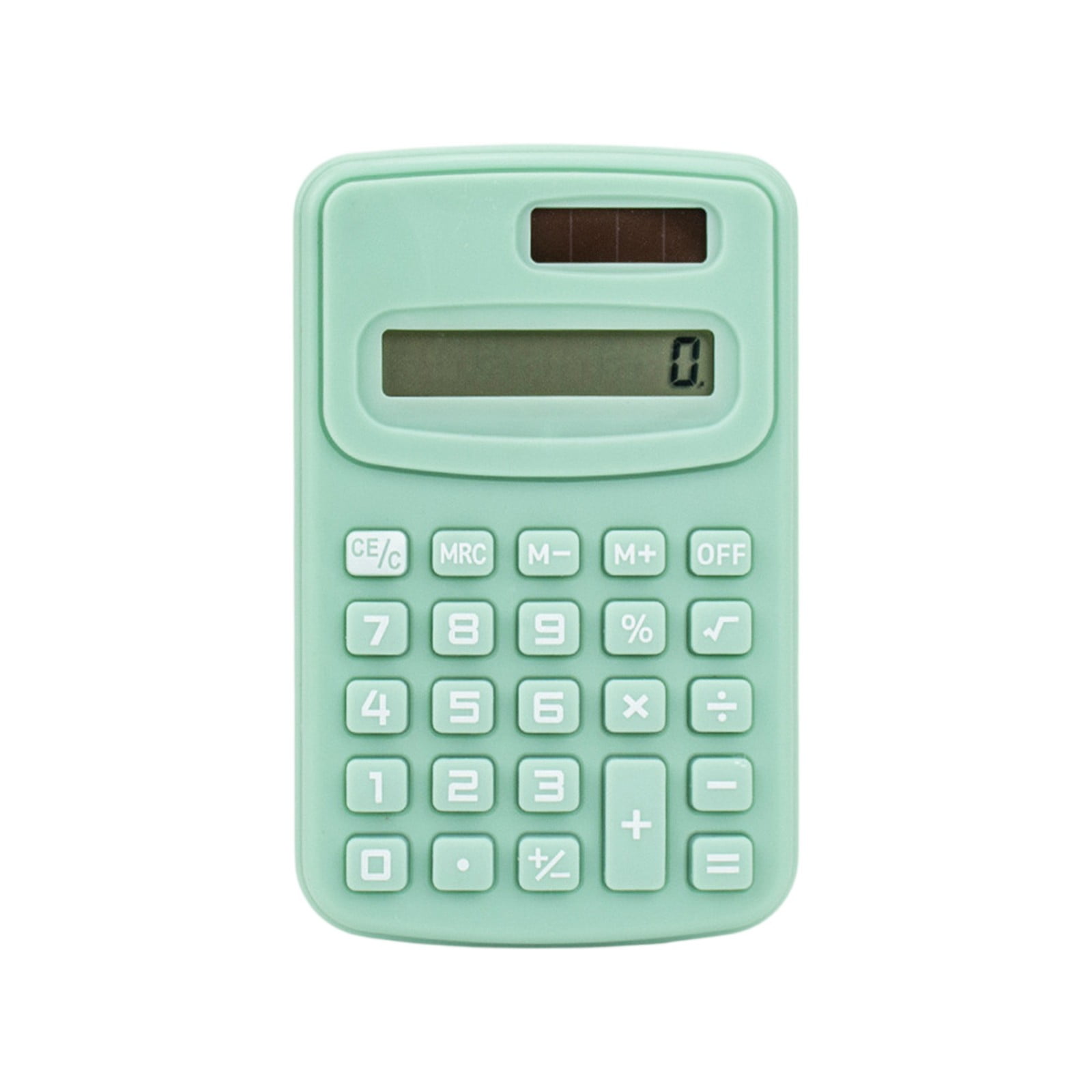 Pink Portable Basic Calculator, 8-Digit Large LCD Display, Dual Power ...