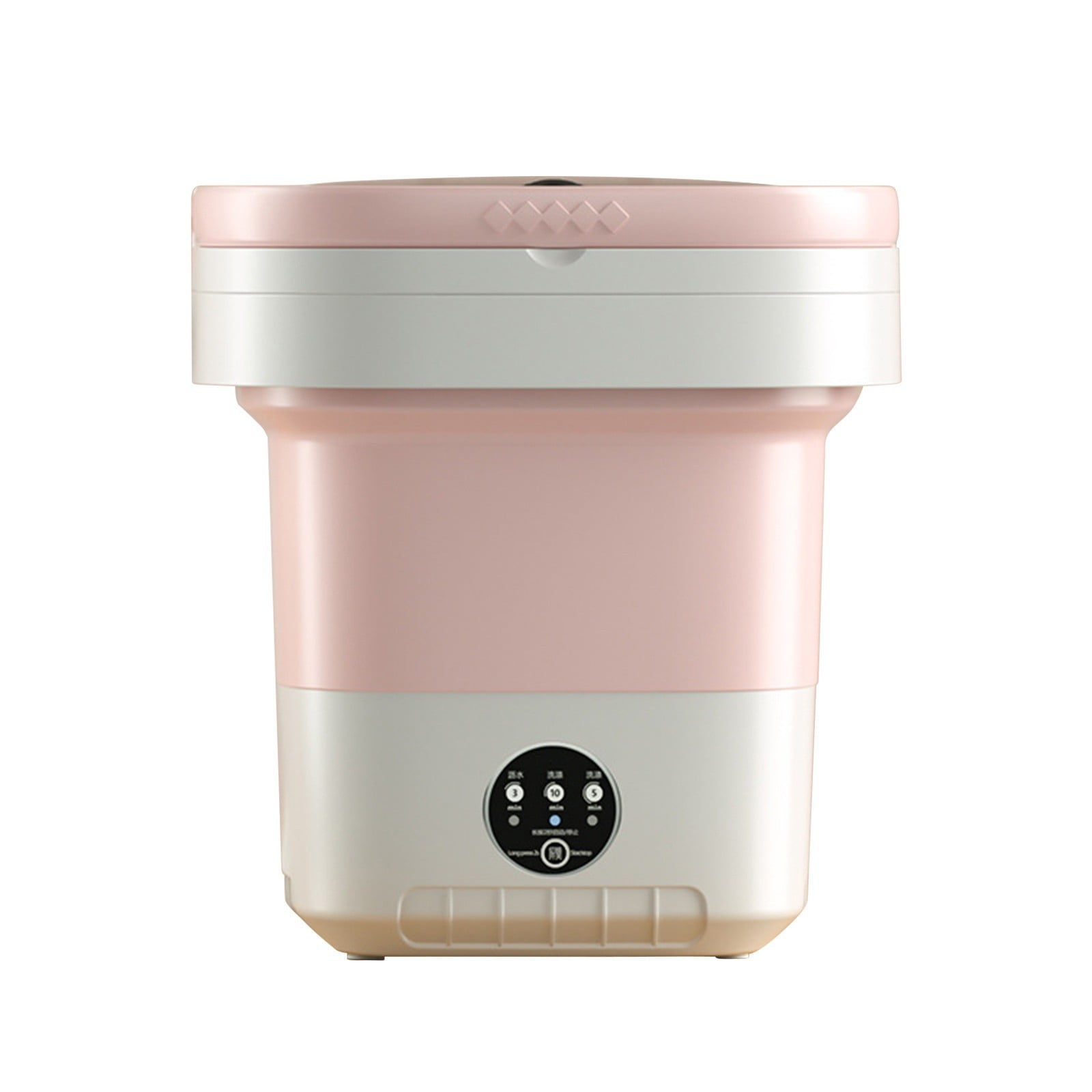 Pink Portable Folding Washing Machine 12L Capacity Compact Mini Washer ...