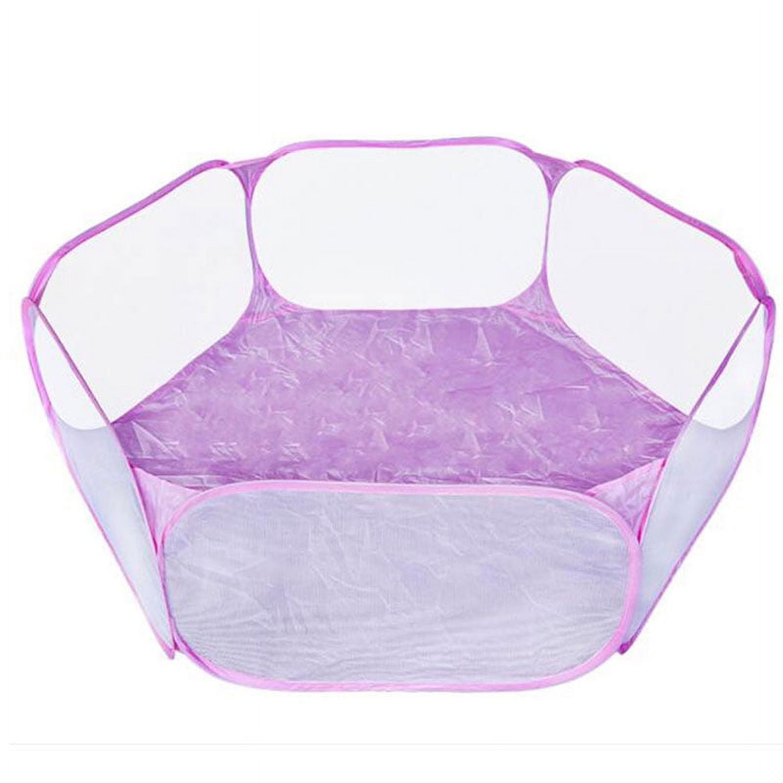 (Pink) Portable Small Pet Cage Transparent Hedgehog Hamster Tent ...