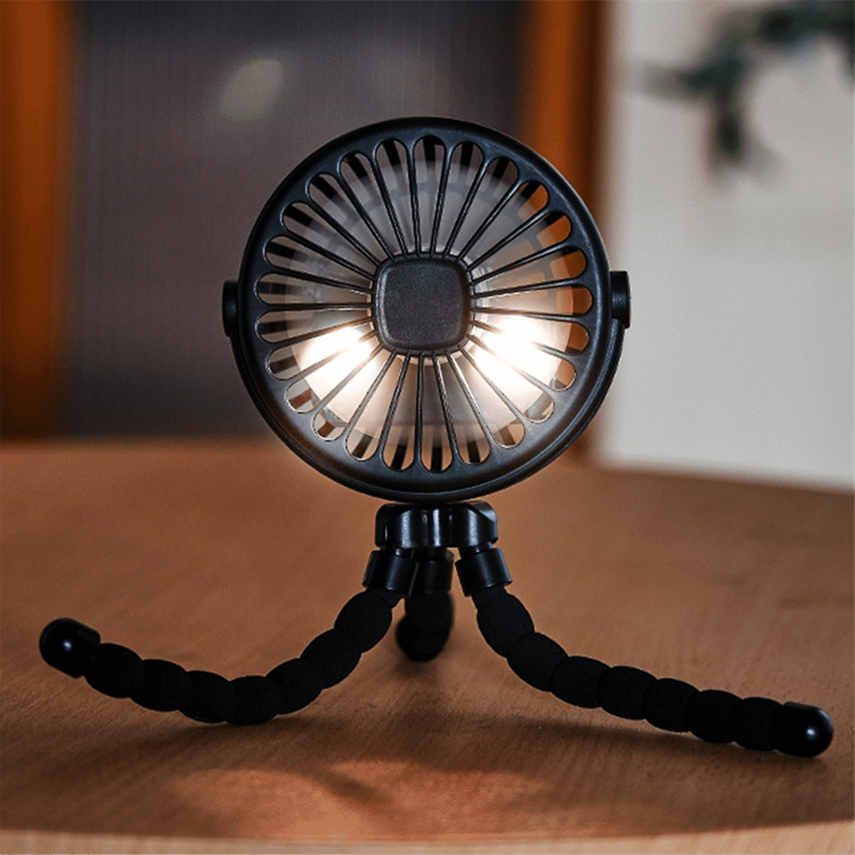 Pink Portable USB Rechargeable Silent Mini Fan 3 Speed Adjustable with ...