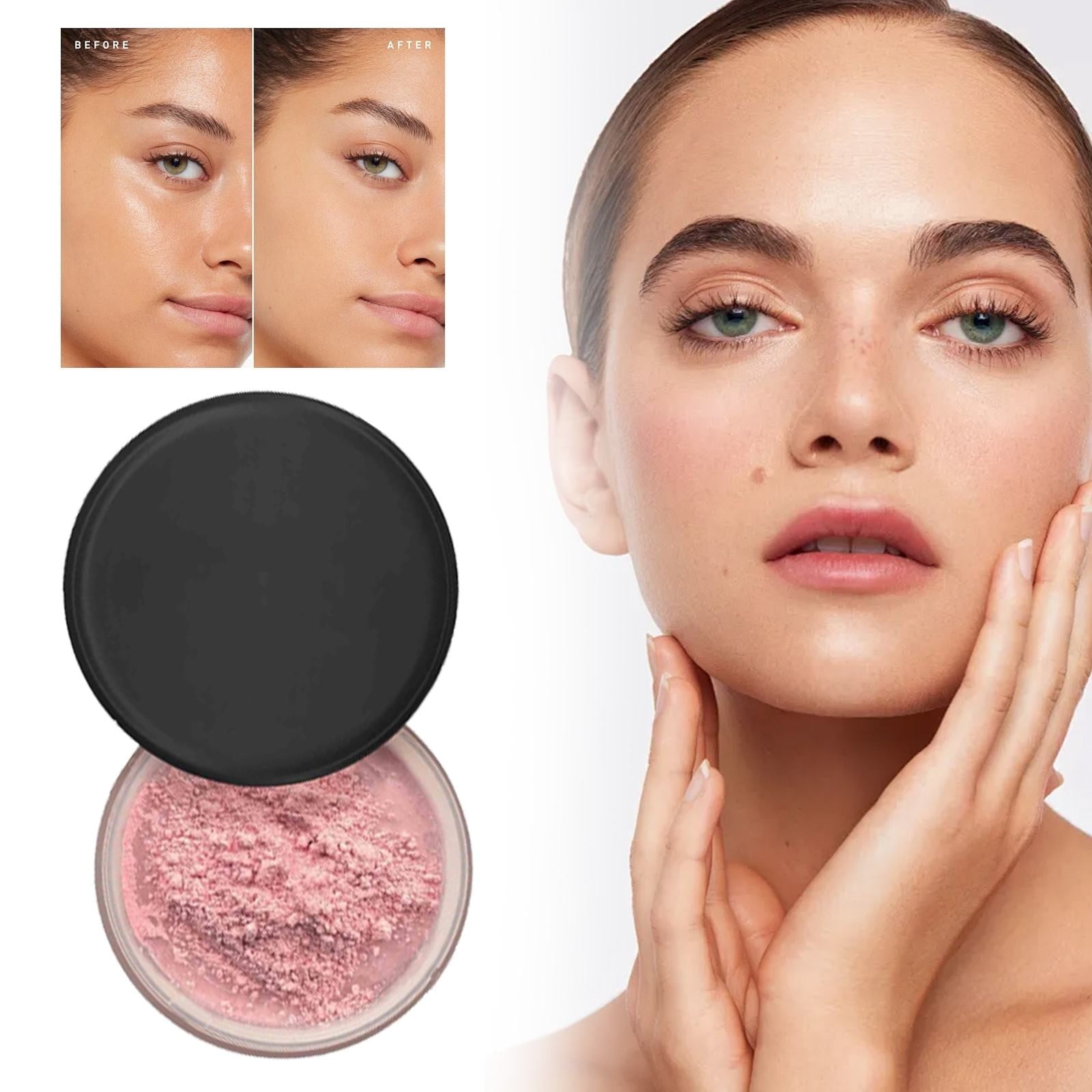 Pink Powder,Blurring Setting Powder,Beauty Pink Blurring Powder,Beauty ...