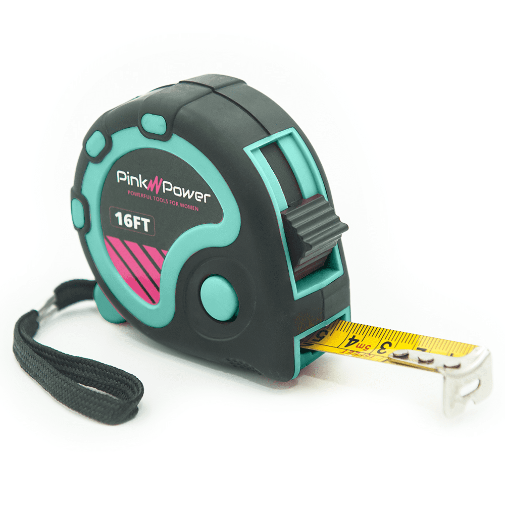 Pink Power 16ft Blue Tape Measure - Small Measuring Tape Measure for ...