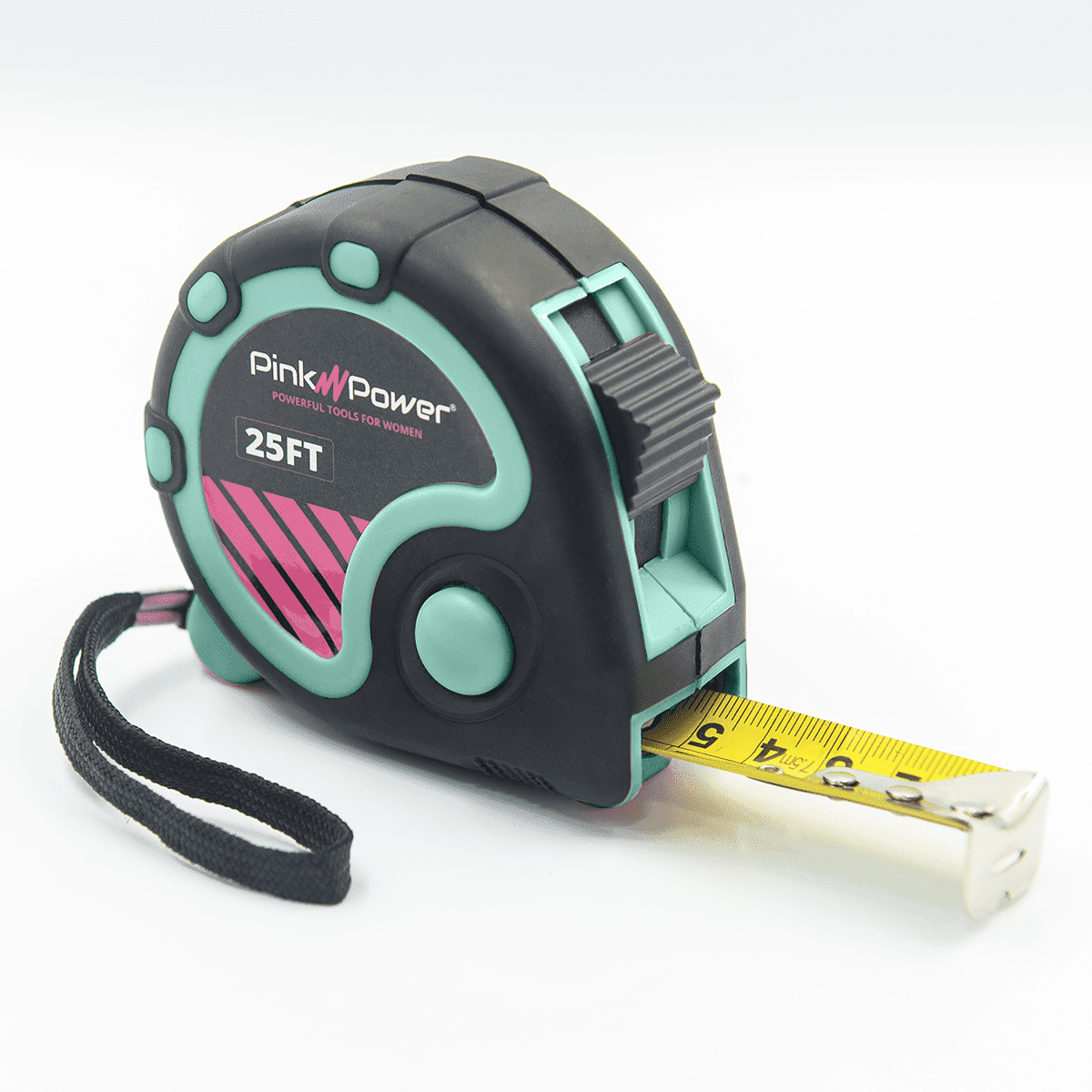 Pink Power 25ft Blue Tape Measure - Small Measuring Tape Measure for ...