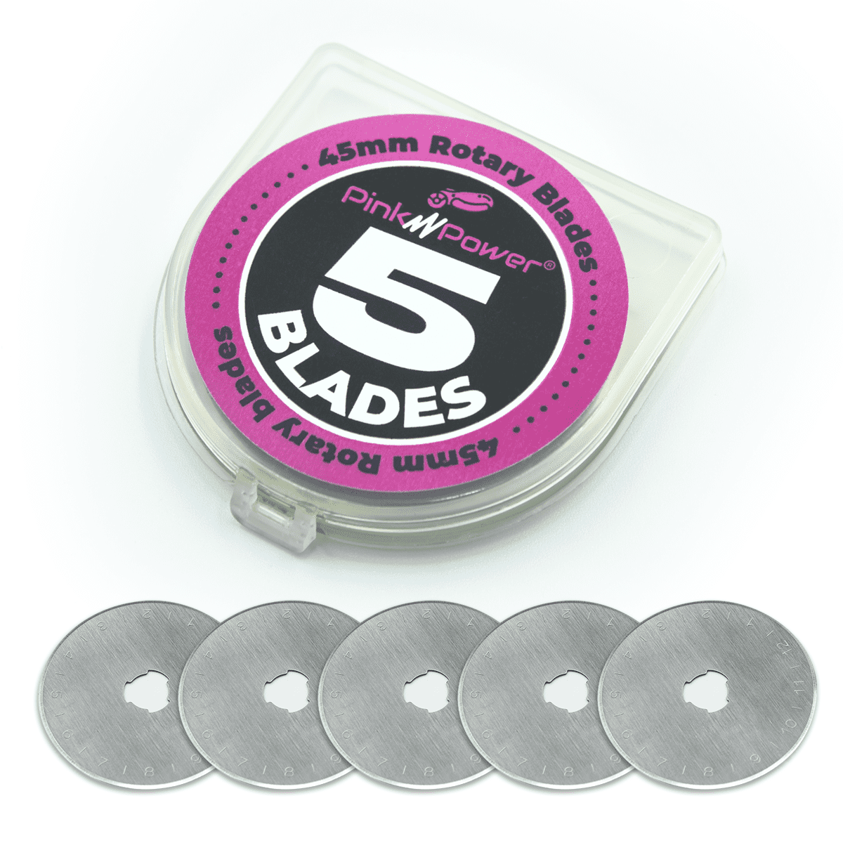 Pink Power 45mm Rotary Cutter Blades fit for PP212 Fabric Rotary Cutter ...