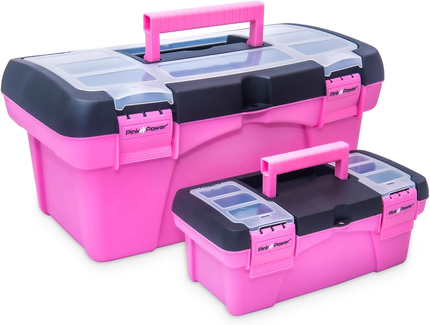 Pink Power Pink Tool Box for Women - Sewing, Art & Craft Organizer Box ...