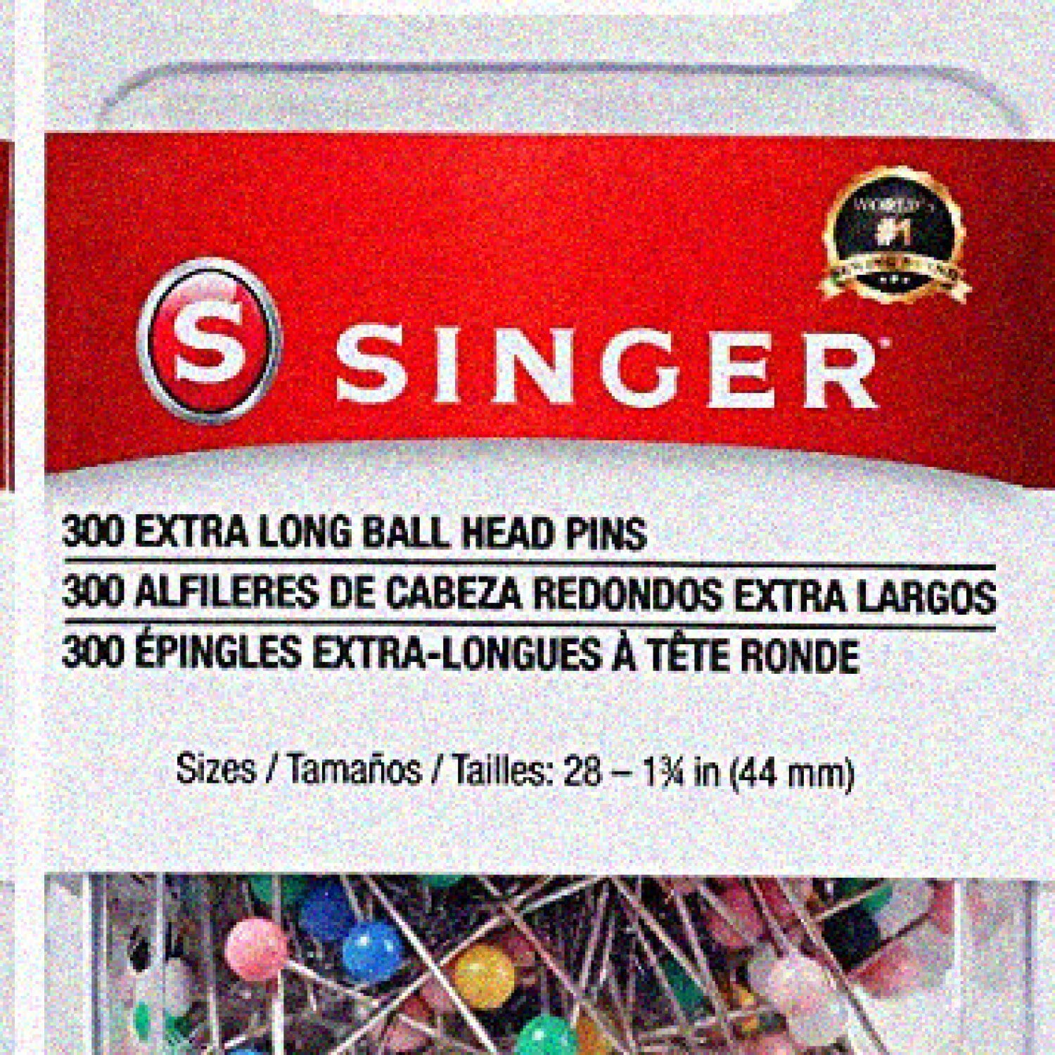 Pink Precision: 300 Extra-Long Ball Head Pins, Size 28 - Walmart.com