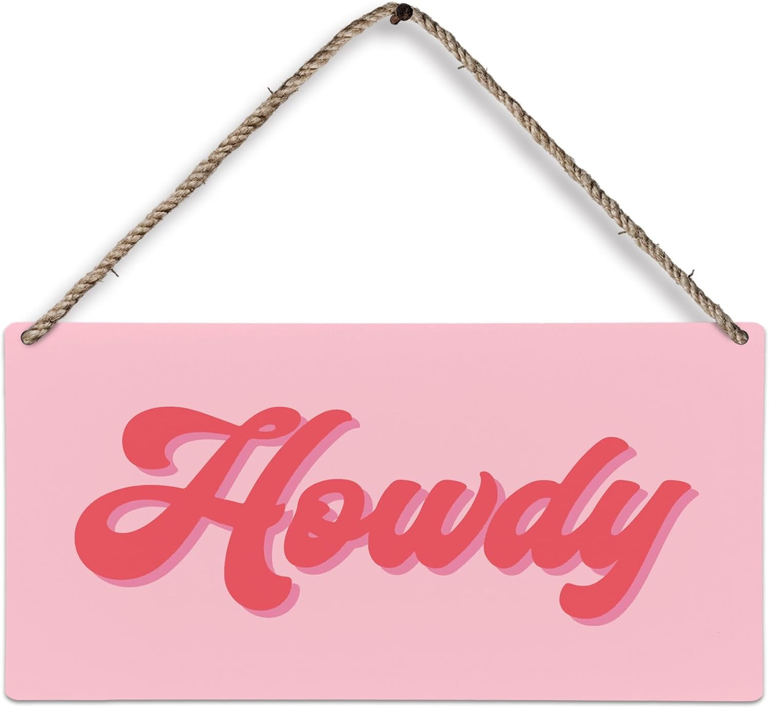 Pink Preppy Western Wood Sign, Howdy Sign, Cowgirl Room Wall Decor ...