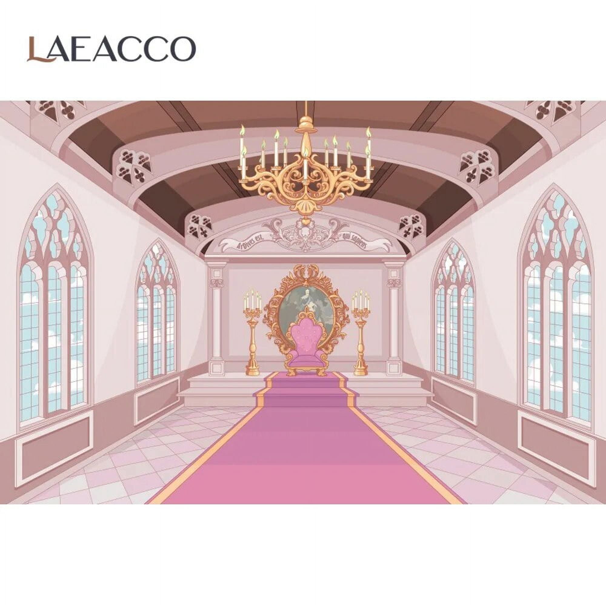 Pink Princess Carpet Thrown Arch Window Interior Party Portrait ...