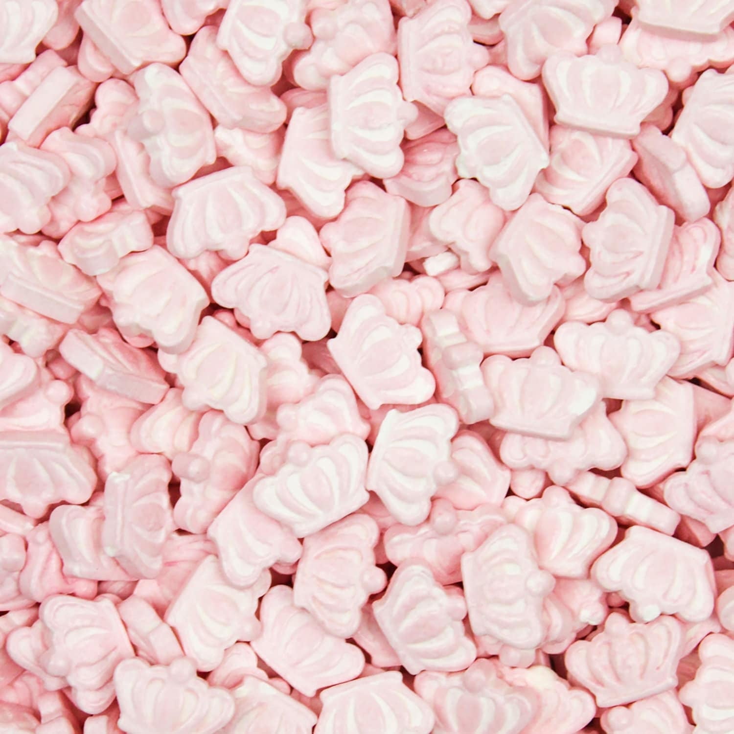 Pink Princess Crown Shaped Sprinkles (1/2 Cup, 1x Jar) Candy Decor for ...