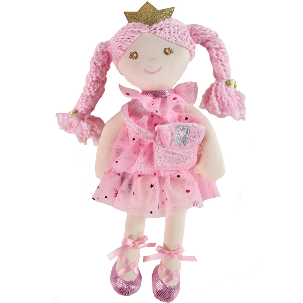 Pink Princess Tooth Fairy Plush Doll - Walmart.com