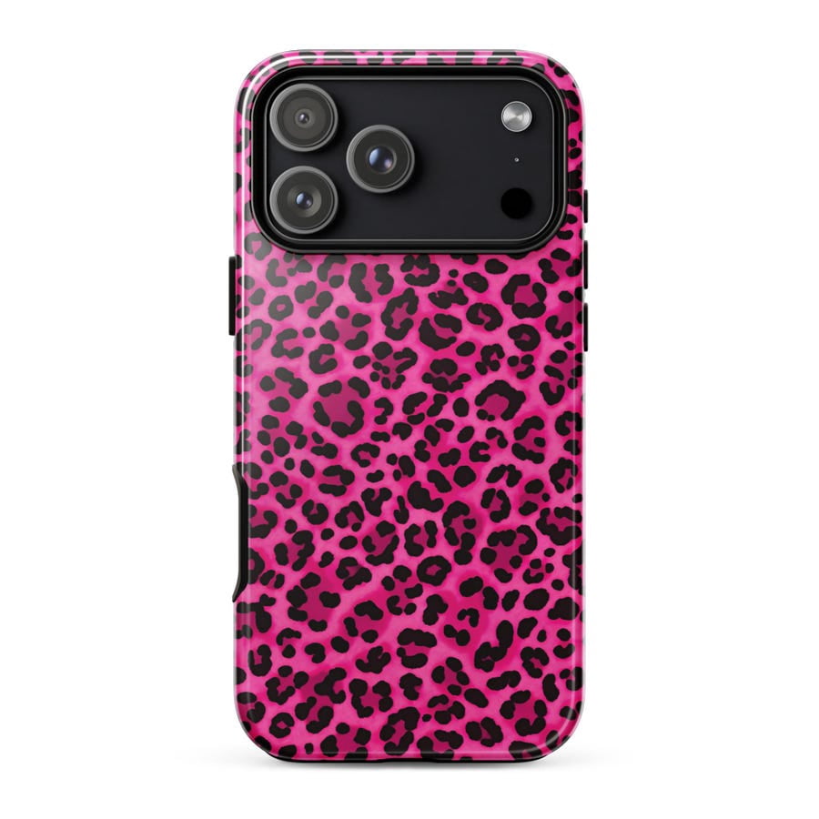 Pink Prowl Leopard Animal Case for iPhone 11 12 13 14 15 16 17 Pro Max ...