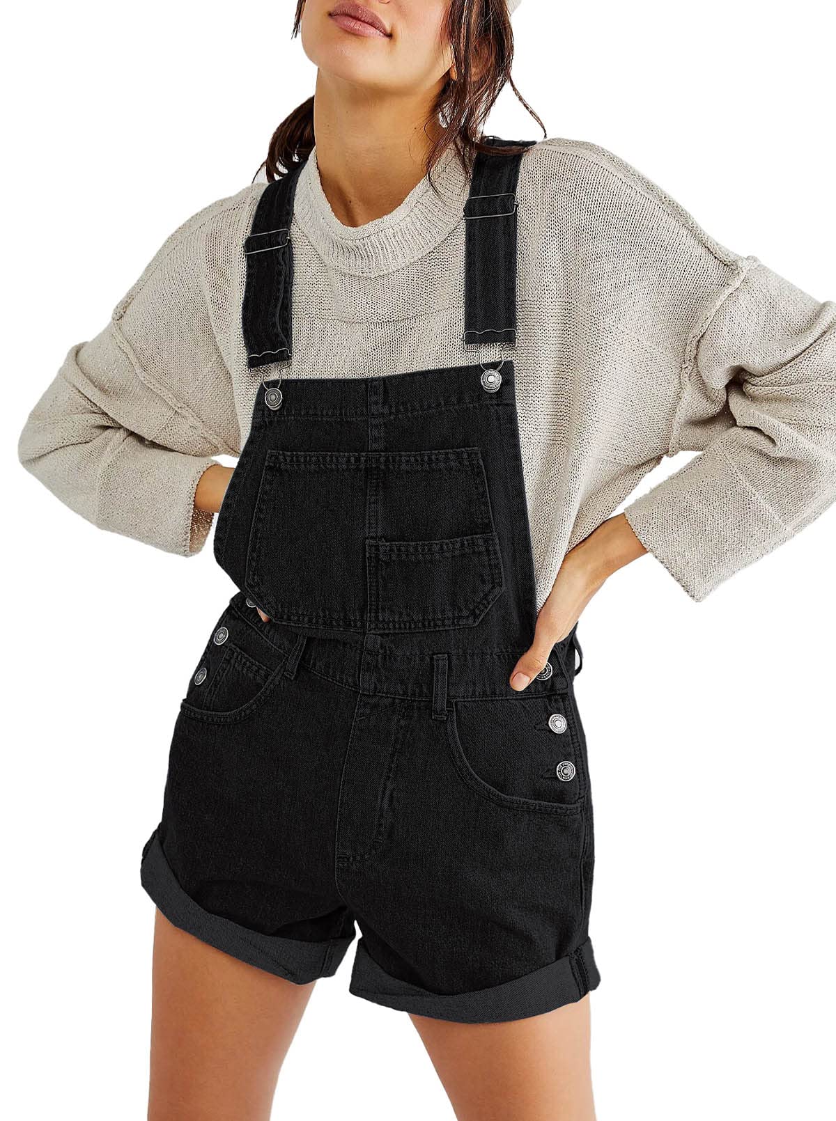 Time and Tru Women's Soft Overalls - Walmart.com