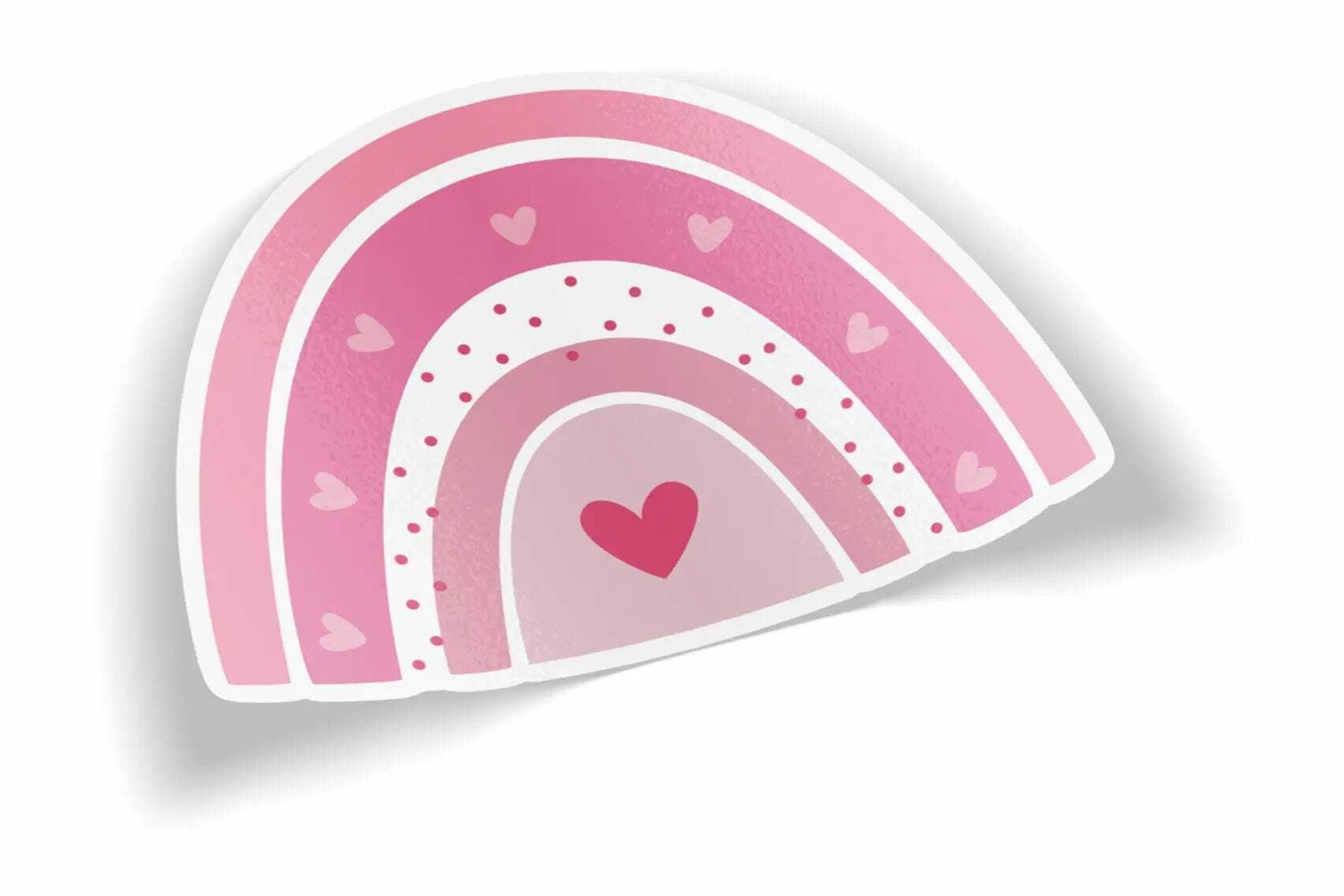 Pink Rainbow Waterproof Sticker - Walmart.com