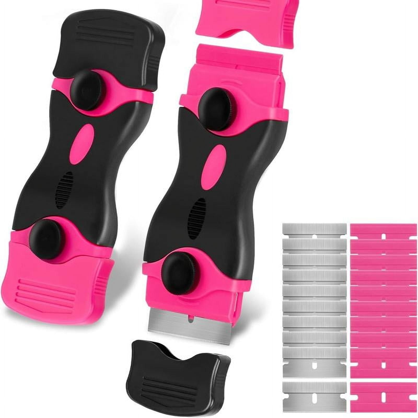 Pink Razor Blade Scraper Tool, Cleaning Razor Scraper for Glass, Glass ...
