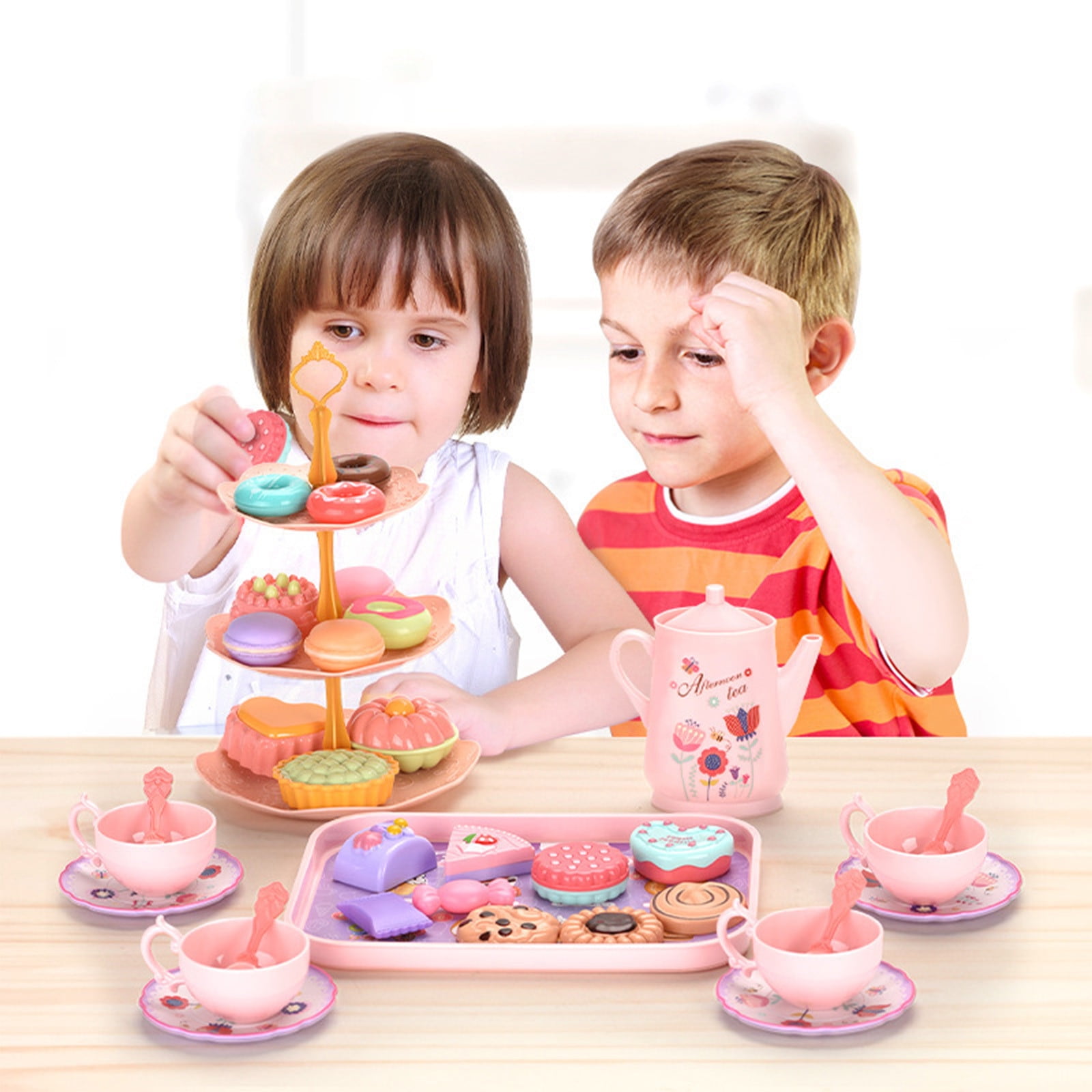 Christmas Clearance Pink Realistic Kids Cake Playset - Pretend Baking ...