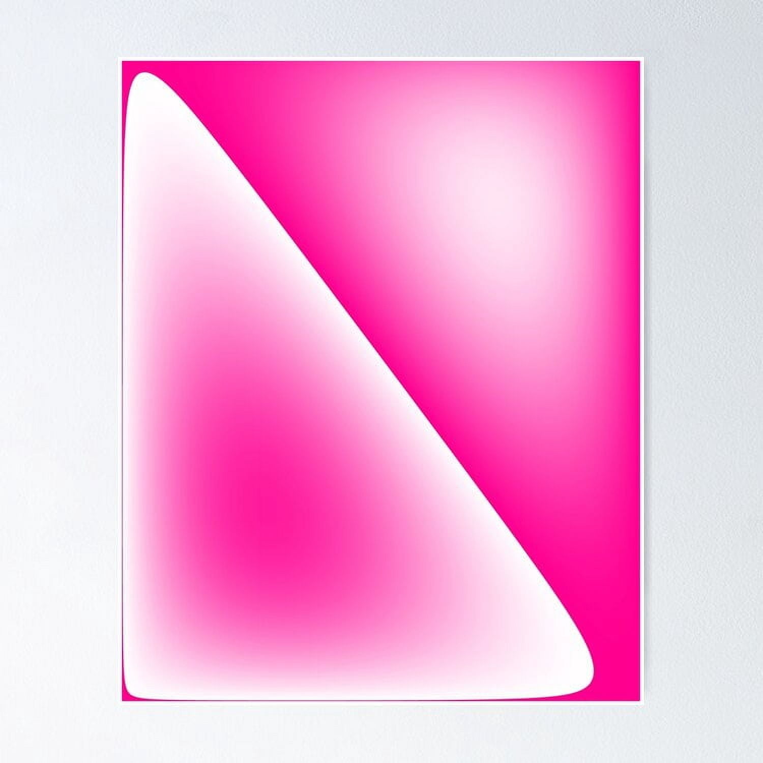 Pink Rectangle - Minimalistic Pop Art Design UNFRAMED Poster, 16x24 ...