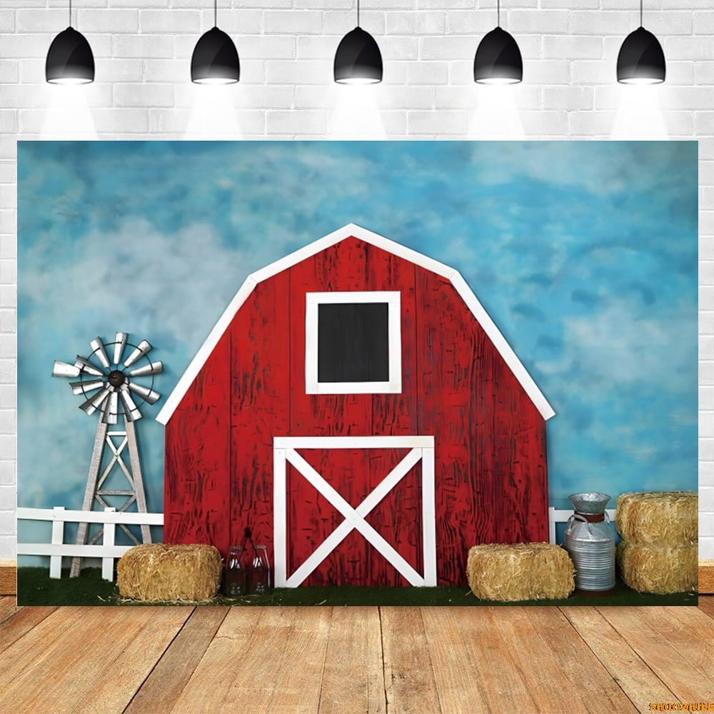 Pink Red Barn Wood Door Backdrop Vintage Western Farmhouse Baby Shower ...