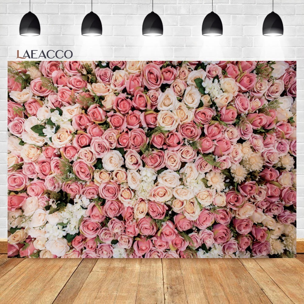 Pink Red Rose Wall Background Spring Tulip Garden Weeding Bridal Shower ...