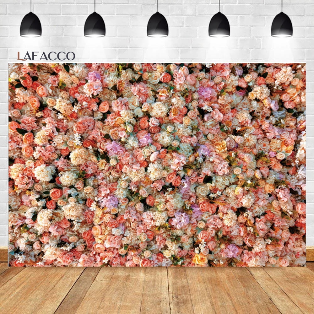 Pink Red Rose Wall Background Spring Tulip Garden Weeding Bridal Shower ...