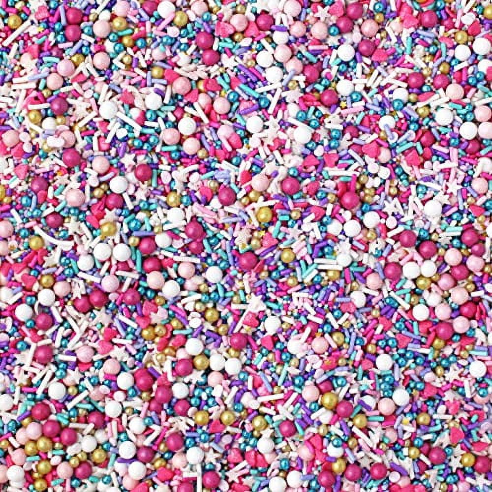 Pink Red White Gold Sprinkles| Hey Sugar! Sprinkles Mix| Aqua Pink ...