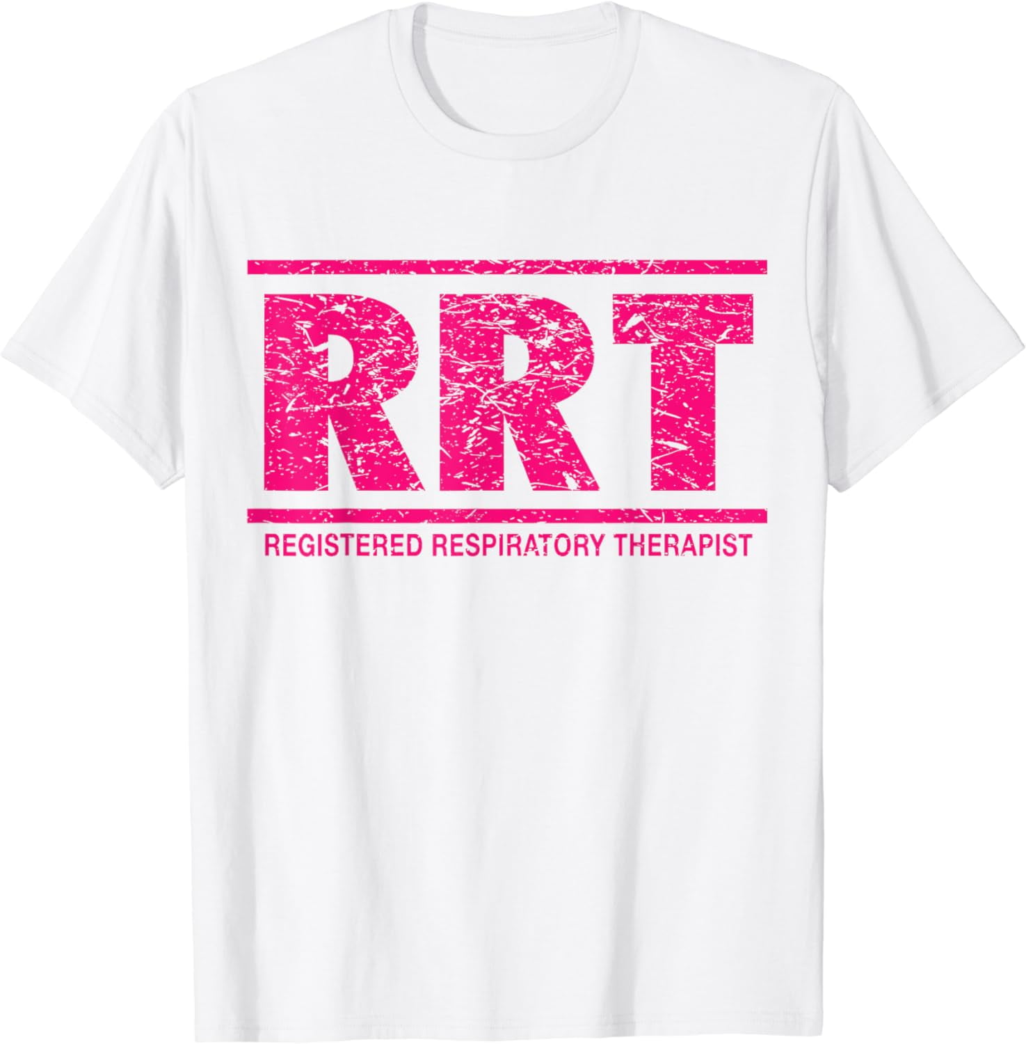 Pink Registered Respiratory Therapist RRT Distressed Design - Walmart.com