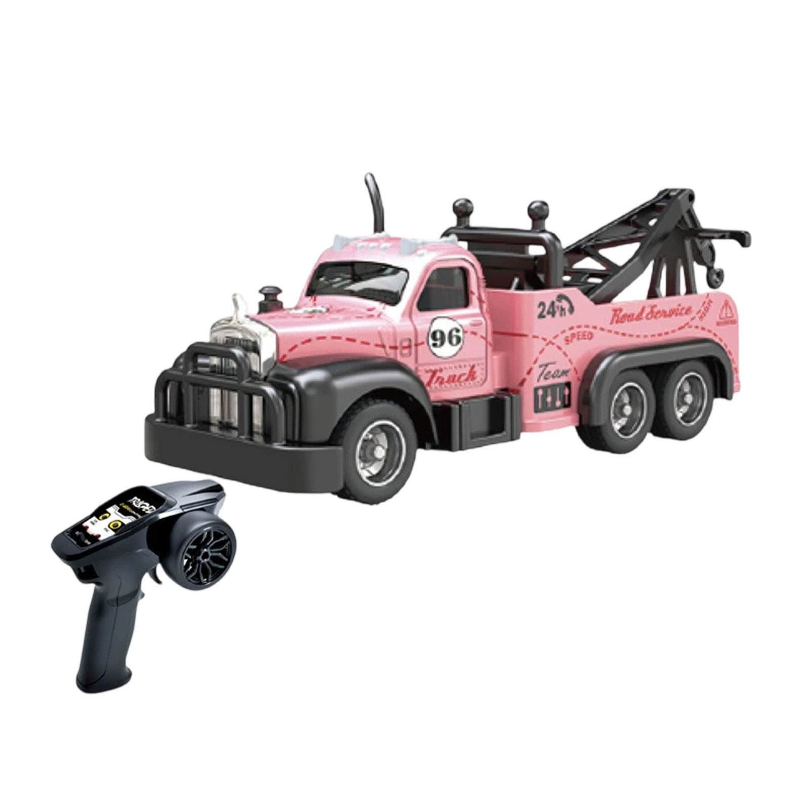Pink Remote Control Tow Truck Toy Remote Control Car Tow Truck Toy for ...