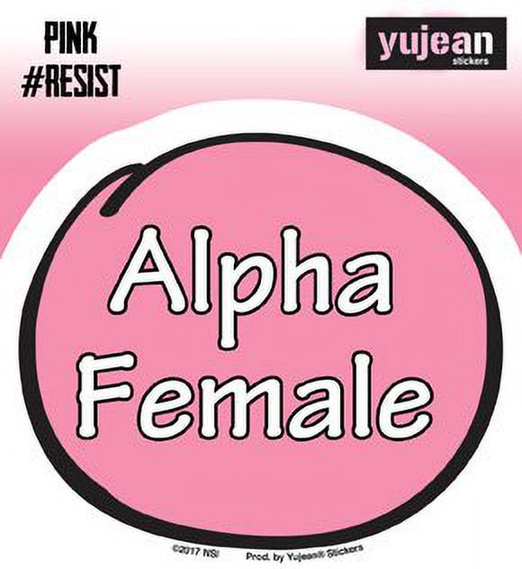 Pink #Resist Alpha Female Sticker Gay Pride, LGBT, Officially Licensed ...