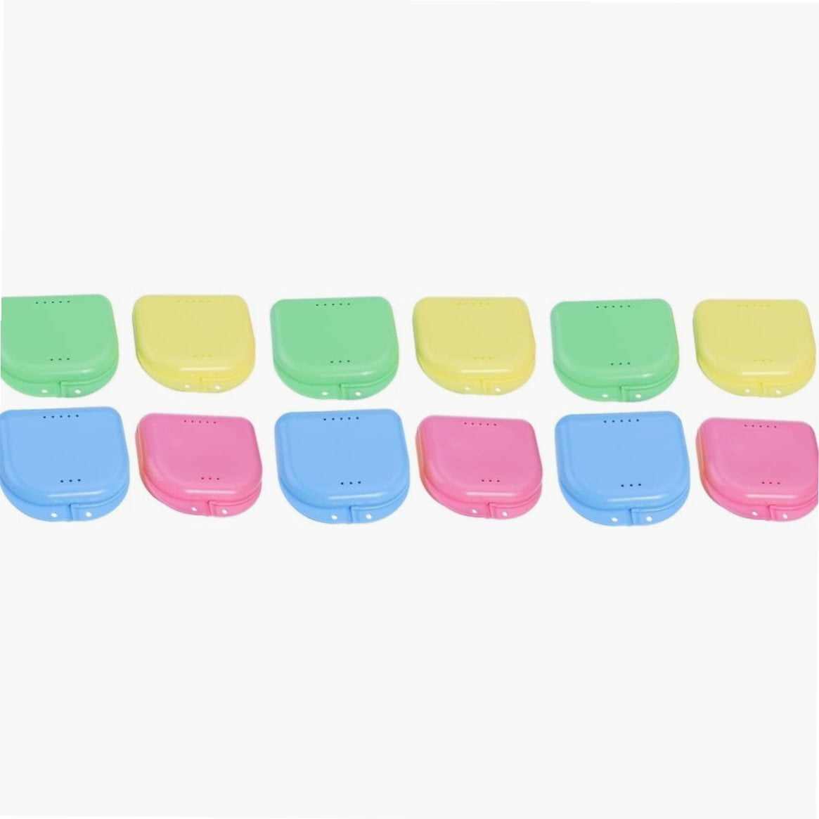 Pink Retainer Case Pink Containers 12 Pcs Plastic Fake Dental Retainer ...