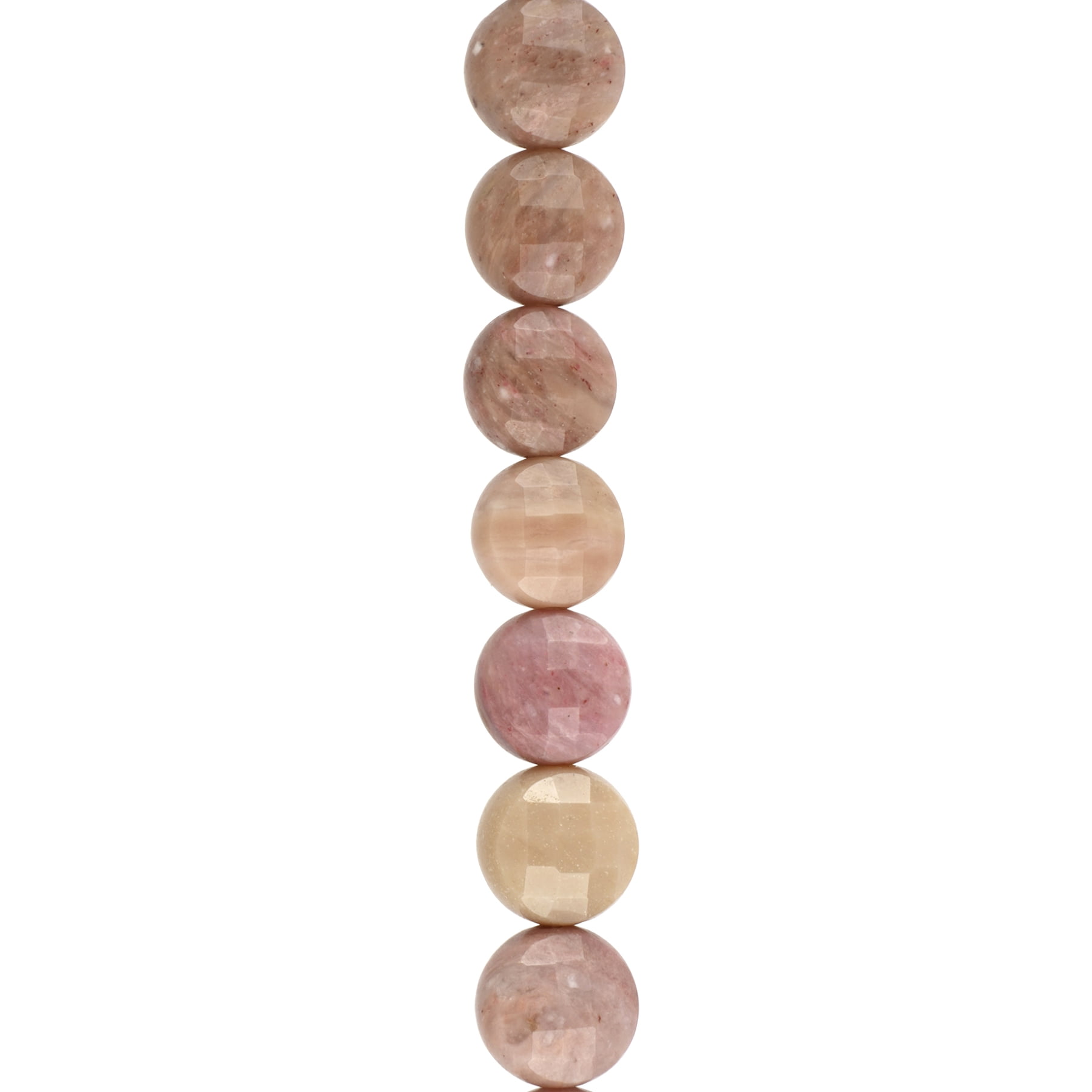 Pink Rhodonite Faceted Coin Beads - 8mm by Bead Landing™ - Walmart.com
