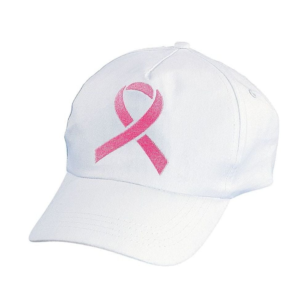 Pink Ribbon Baseball Cap - Party Wear - 12 Pieces - Walmart.com