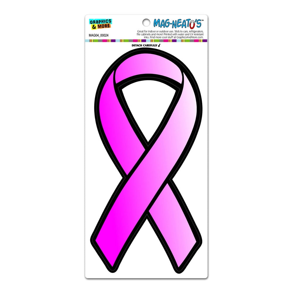 Pink Ribbon Breast Cancer Awareness - Find A Cure MAG-NEATO'S(TM) Car ...