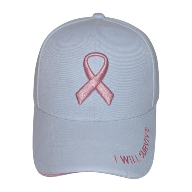 Pink Ribbon Breast Cancer Awareness Hats for Women, Cancer Baseball Cap ...