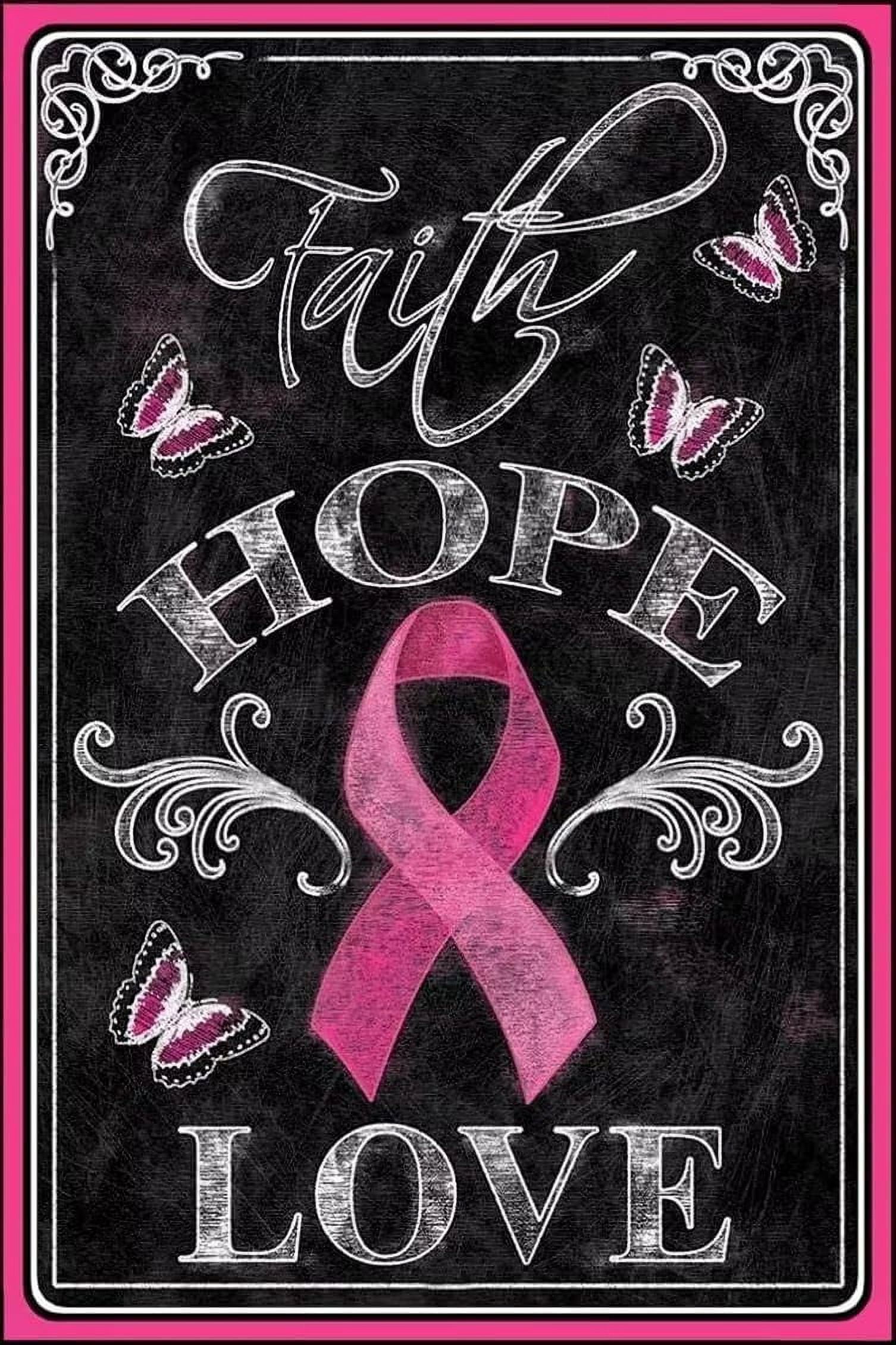Pink Ribbon Diamond Painting Kits For Adults,Faith Hope Love Pink ...