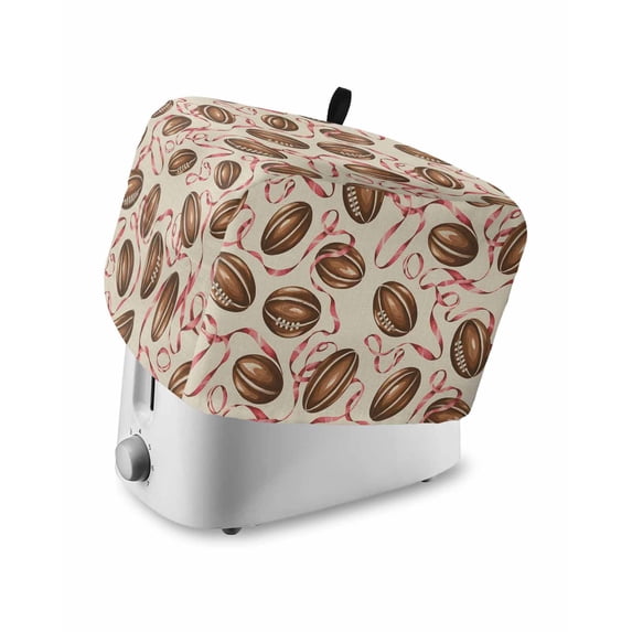 Pink Ribbon Football Toaster Cover 2 Slice, Small Kitchen Appliance ...